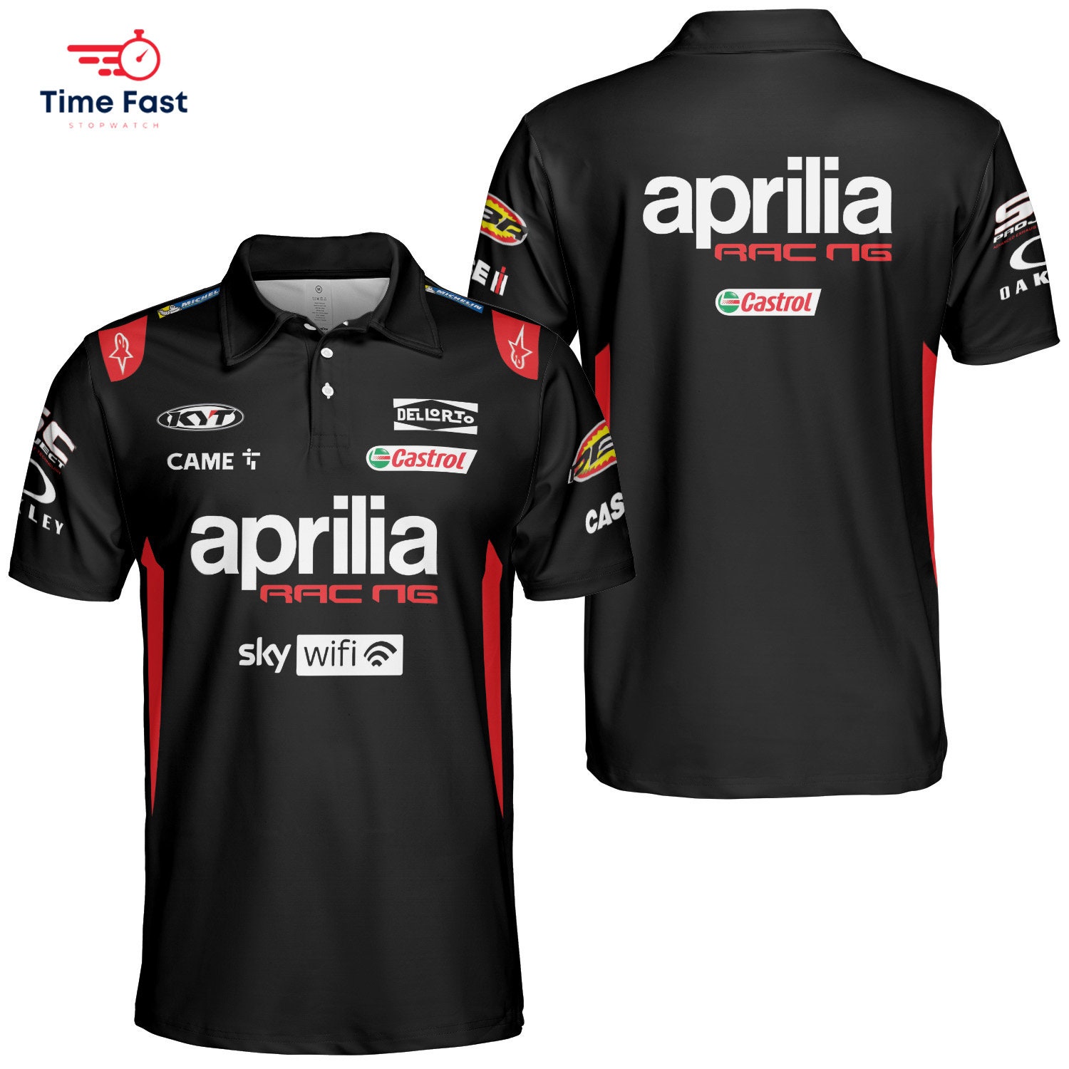 Aprilia Team Racing Men's 3D Printed Polo Shirt Size S-5XL - Etsy
