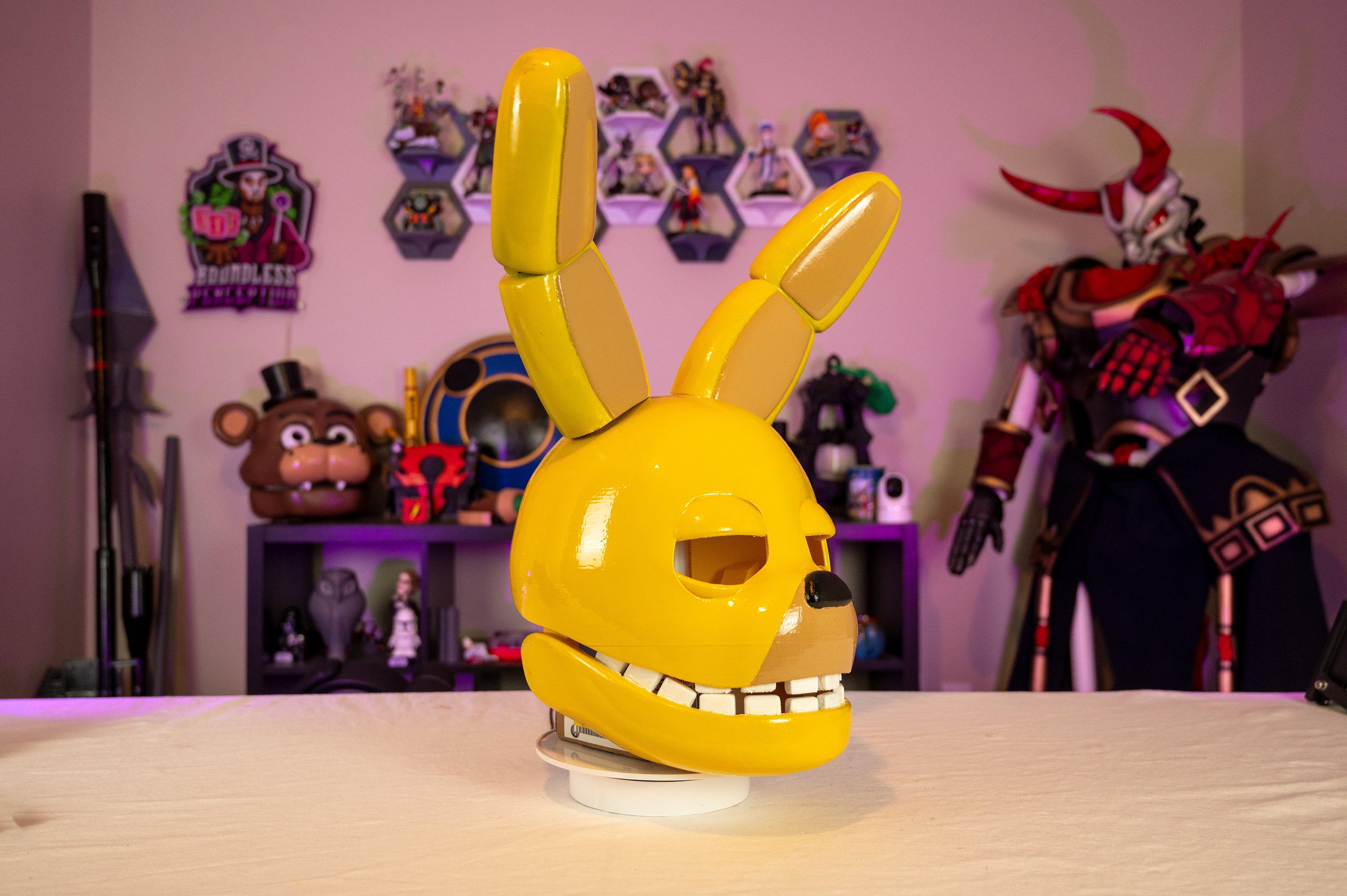 Spring Bonnie 3D Printed Five Nights at Freddie's Helmet - Etsy