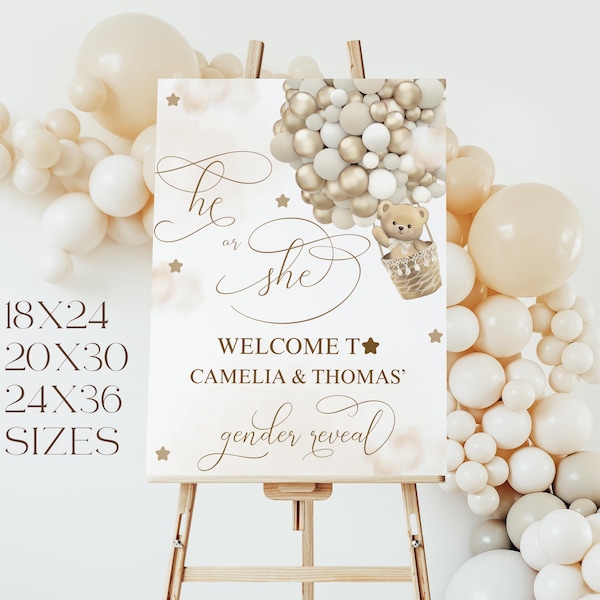 Bear Welcome Sign Girl - Etsy UK