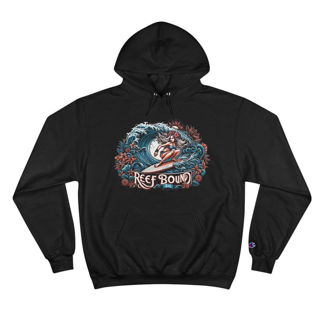 Reef Bound Sol (RBS) Hawaiian Surfer Girl Alana Champion Hoodie - Etsy