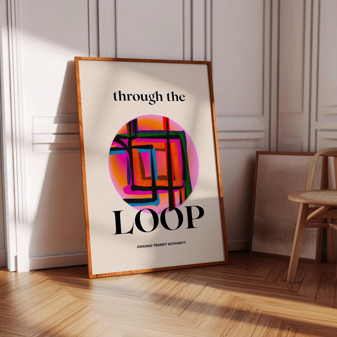 Vertical Posters, Loop Chicago CTA Poster, Matte Finish, Wall Art Print ...
