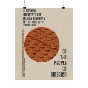 Anti Urban Highway Propaganda Poster (matte Vertical Posters, Retro ...