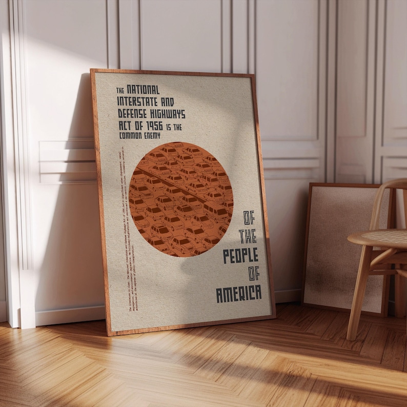 Anti Urban Highway Propaganda Poster (matte Vertical Posters, Retro ...