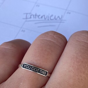 I Am Enough, Inspirational Ring, Personalized Ring, Motivational Gift ...