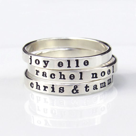 Custom name ring etsy store