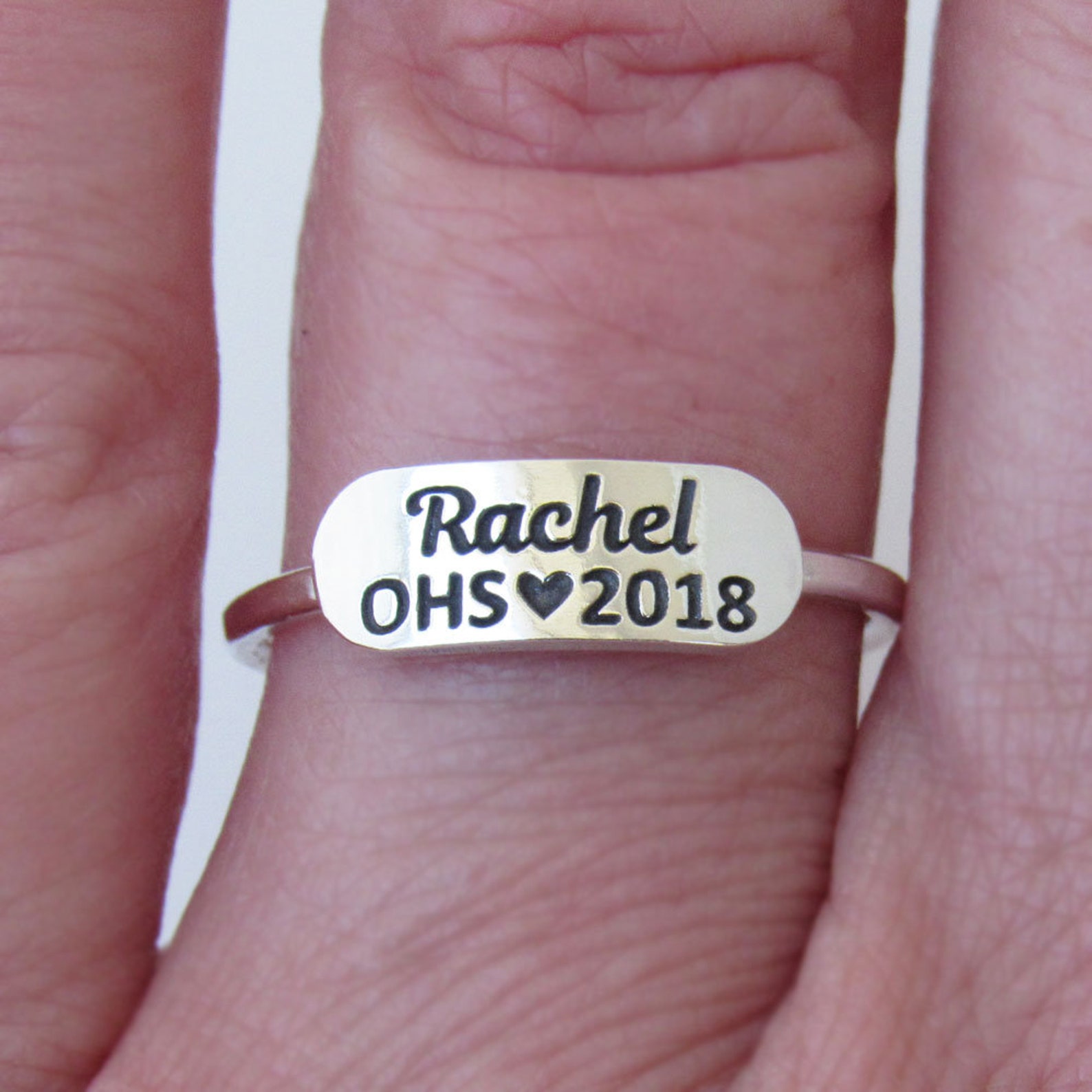Personalized Class Ring Name Ring High School Ring - Etsy
