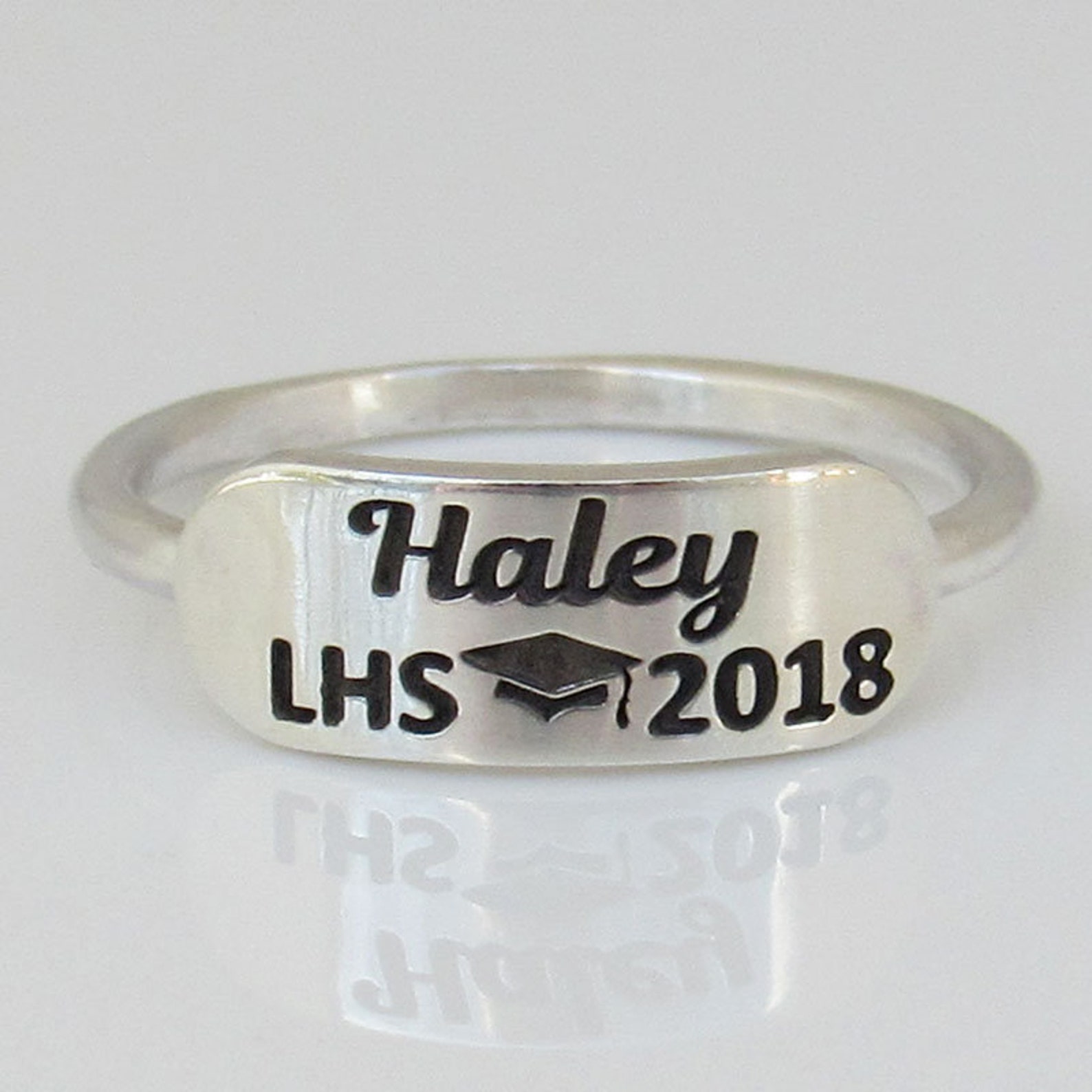 Personalized Class Ring Name Ring High School Ring - Etsy