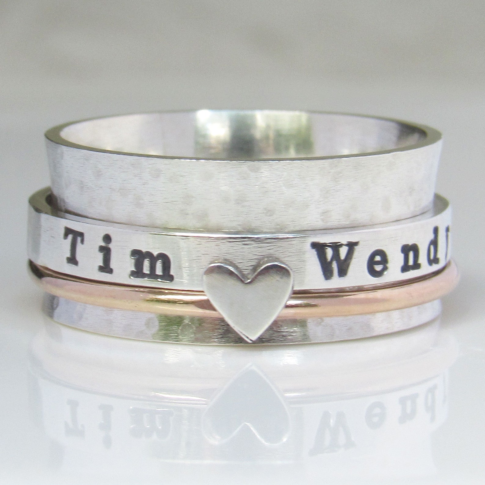 Personalized Spinner Ring Personalized Ring Spinner Ring for - Etsy