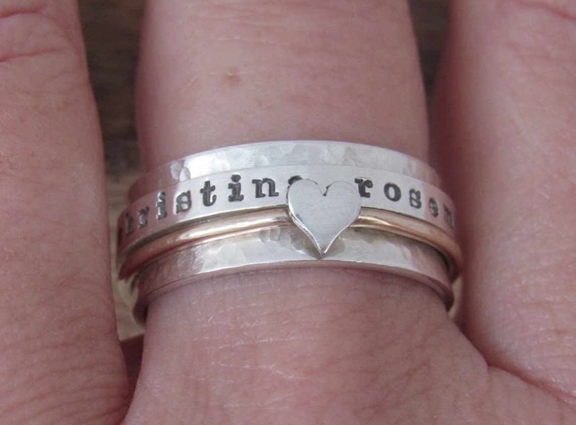 Personalized Spinner Ring Personalized Ring Spinner Ring for - Etsy