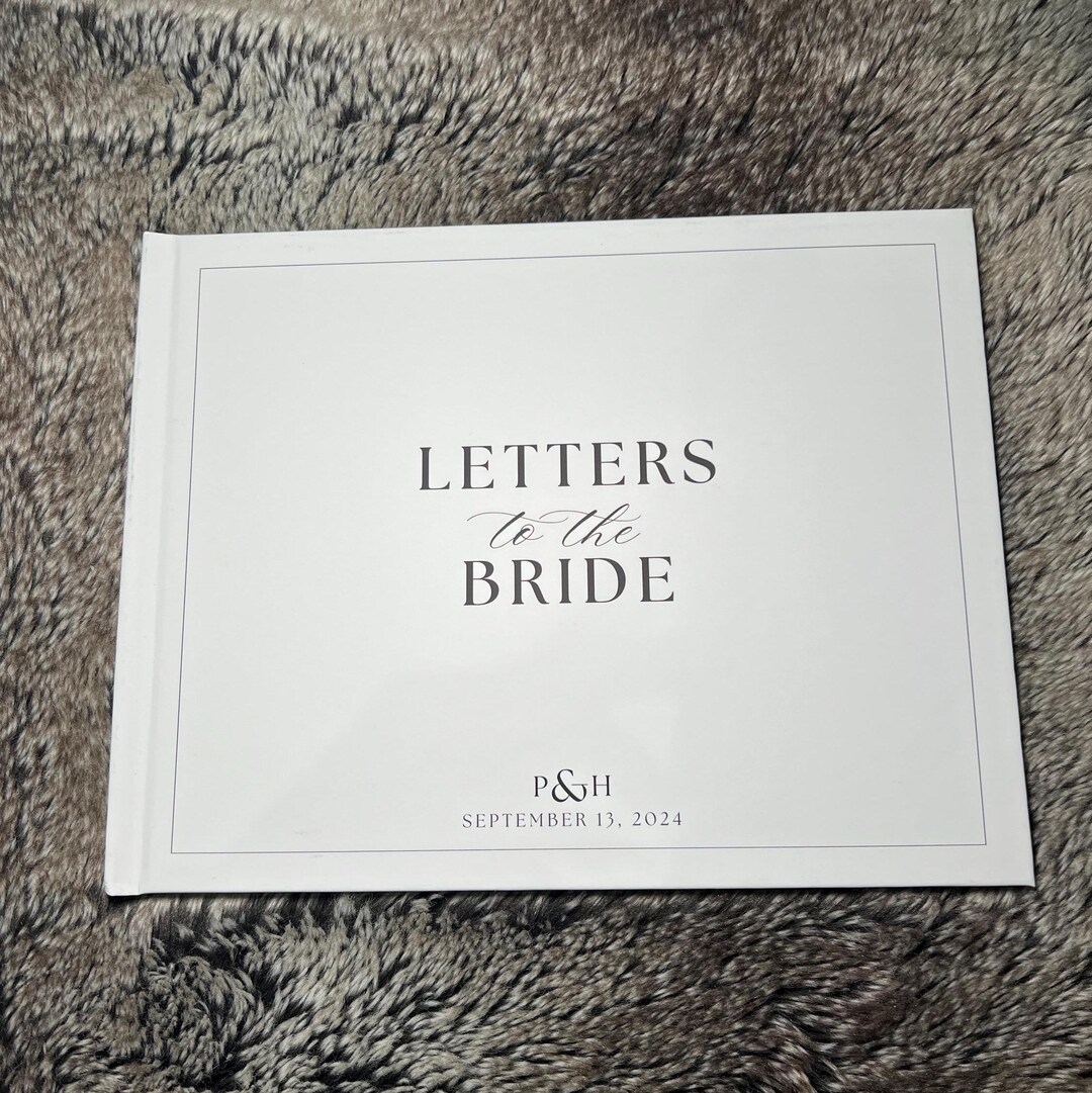 Letters to the Bride Canva Template, Gift for the Bride, Wedding Day ...