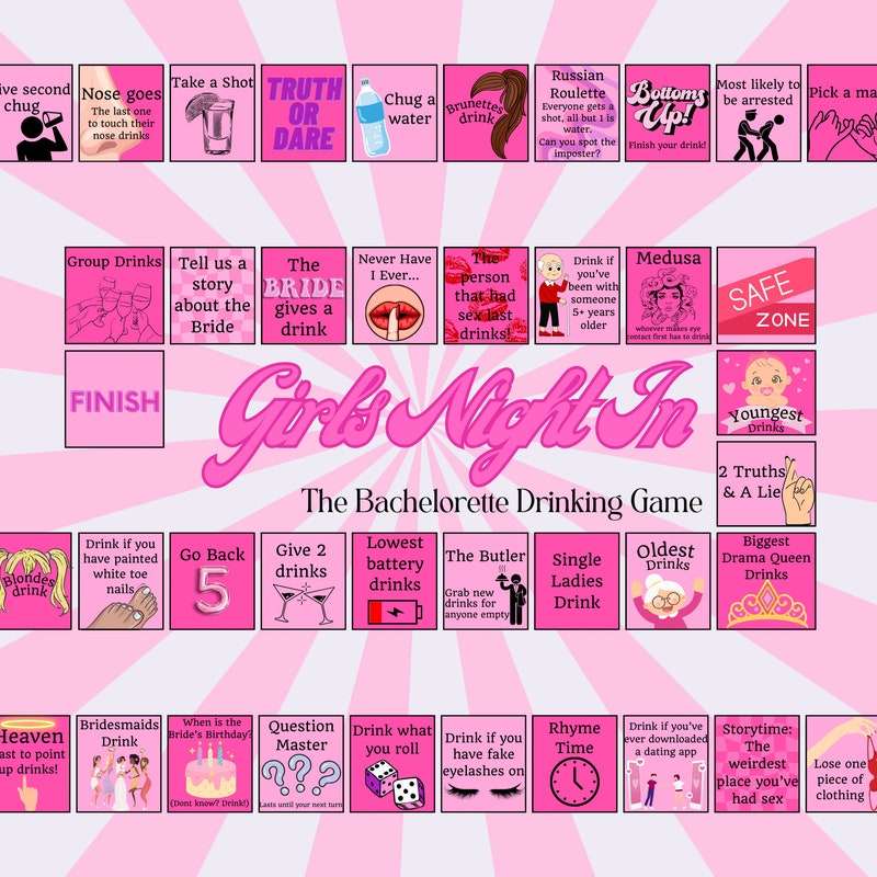 Girls Night Games - Etsy