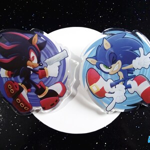 Sonic Adventure Acrylic Pin Badge - Unofficial Fan Merch - Etsy