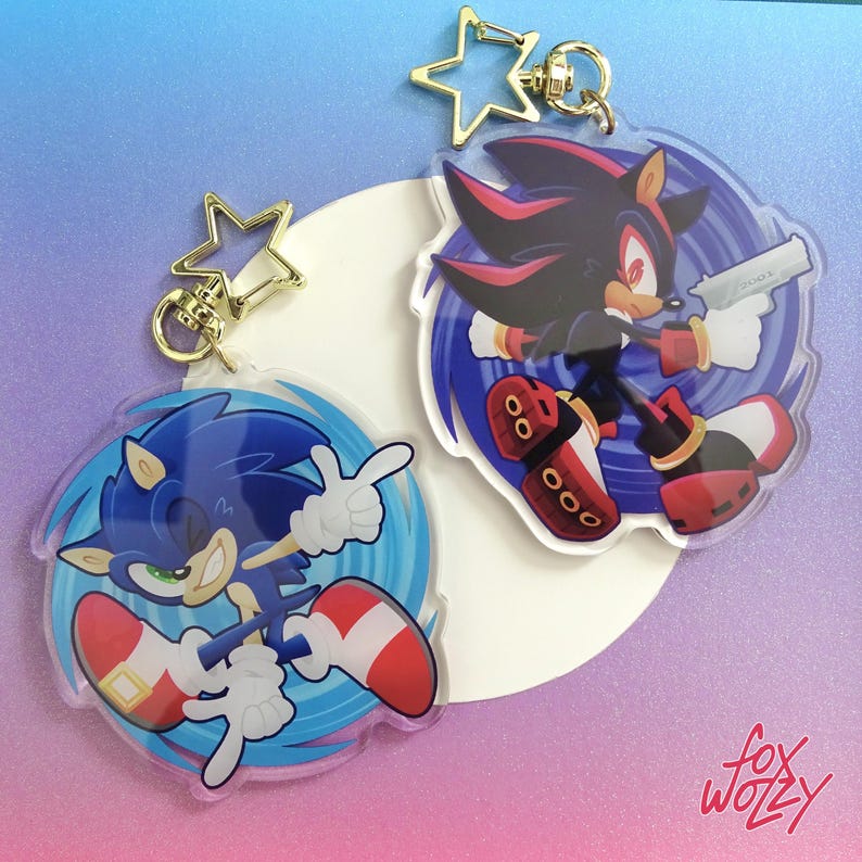 Sonic Adventure Jumbo Keychain Charm Unofficial Fan Merch - Etsy