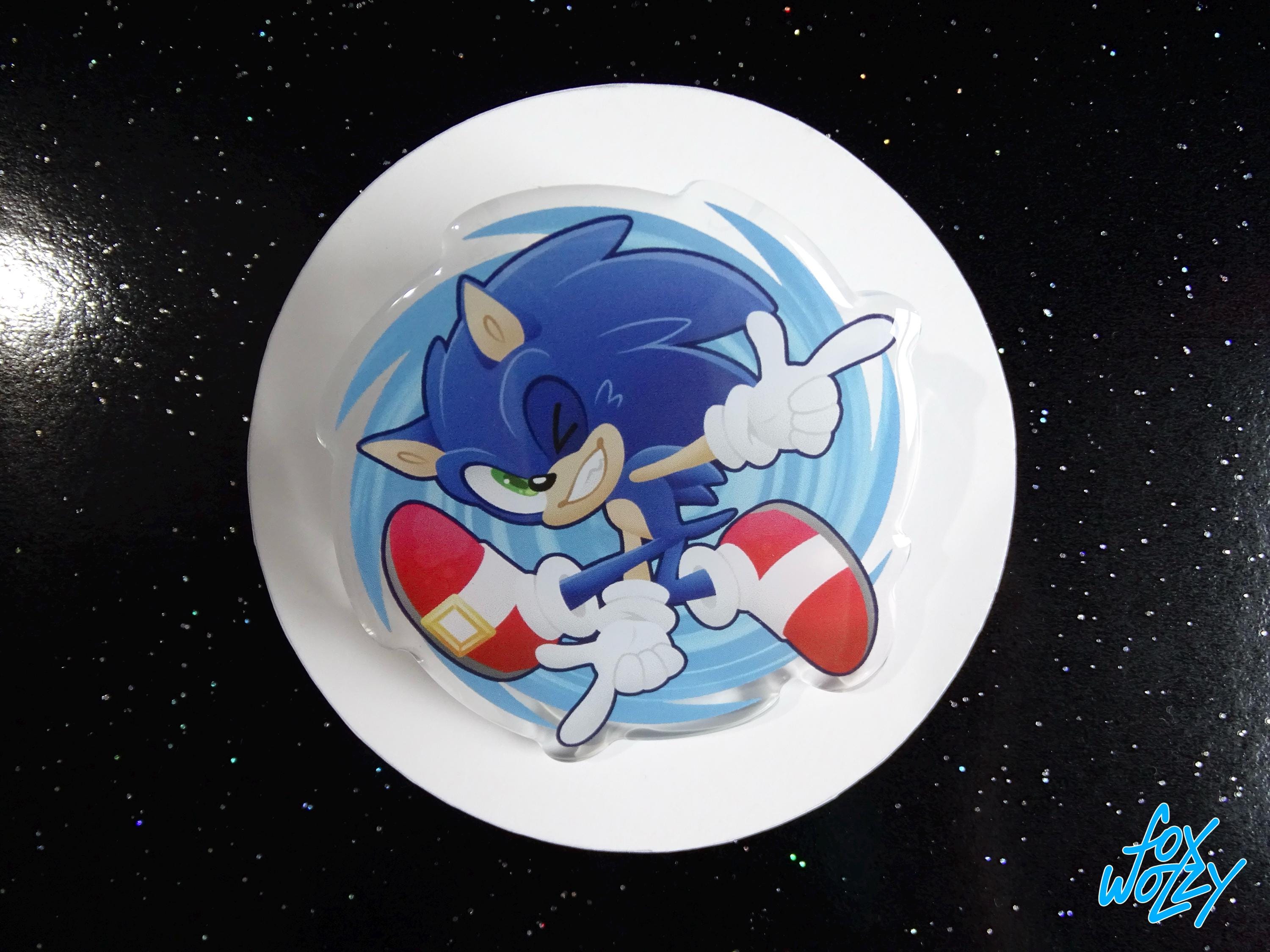 Sonic Adventure Acrylic Pin Badge - Unofficial Fan Merch - Etsy