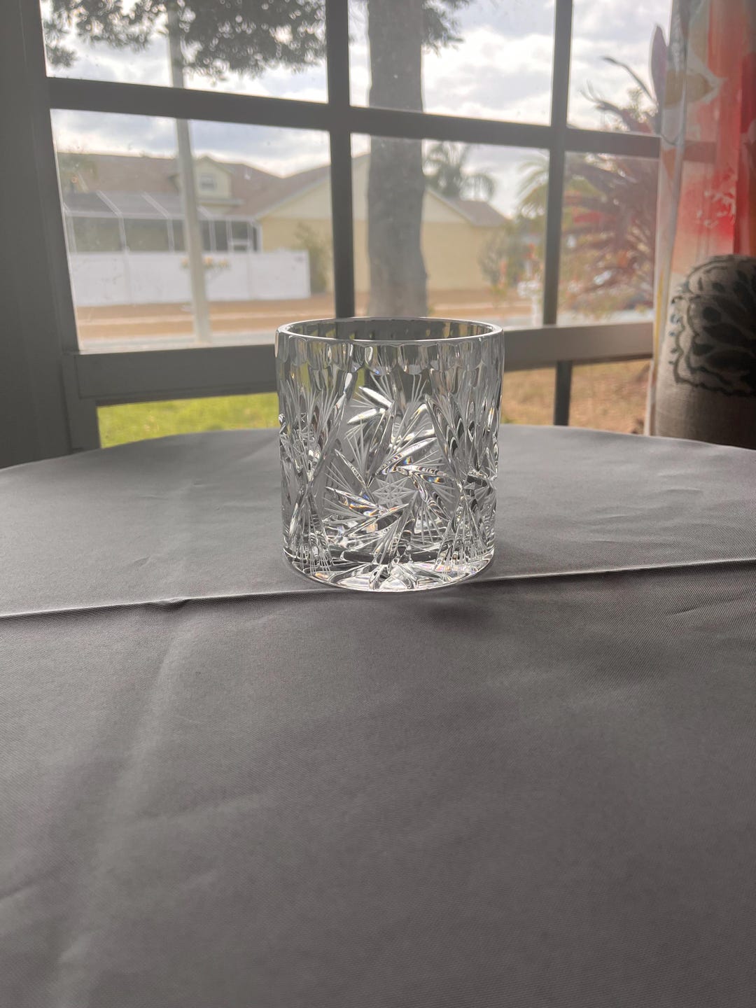 Vintage Bohemia Crystal Ice Bucket: Pinwheel Pattern, Discontinued ...