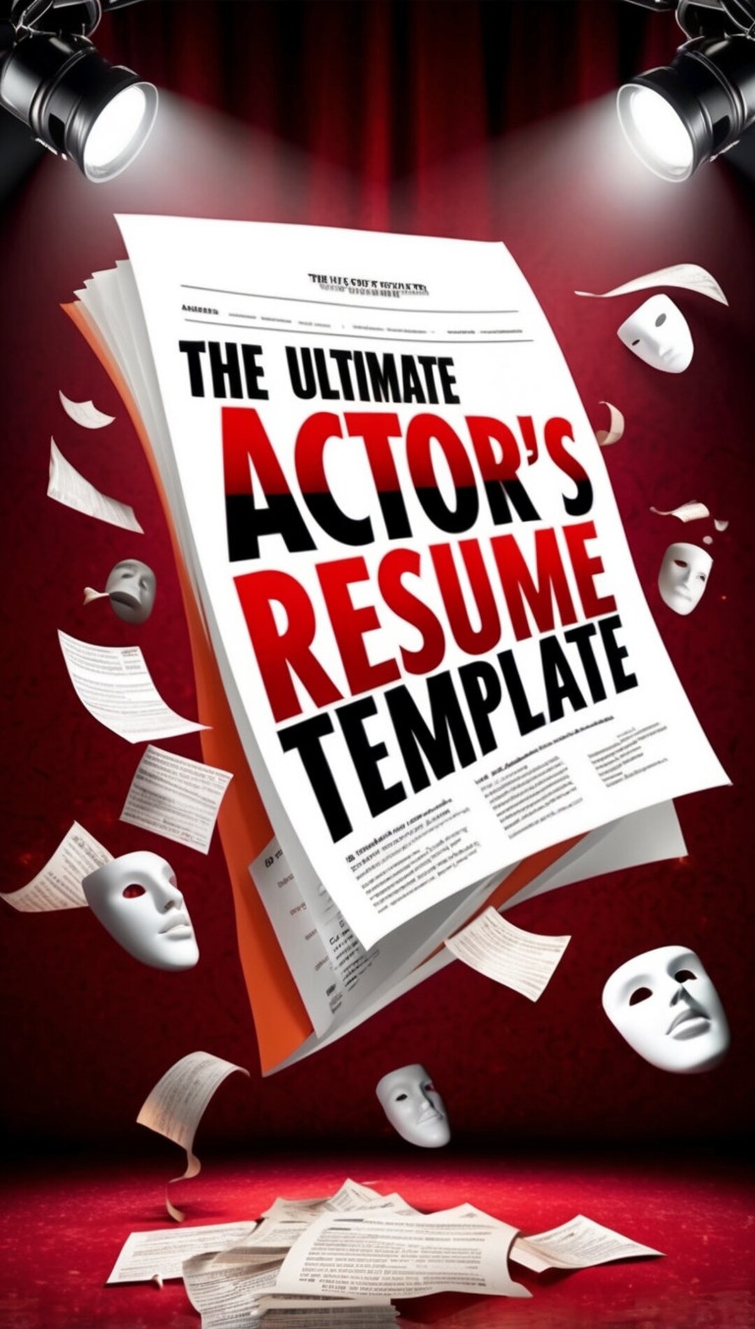 Resume Template for Actors- Resumes - Minimalist Resume, Simple Resume ...