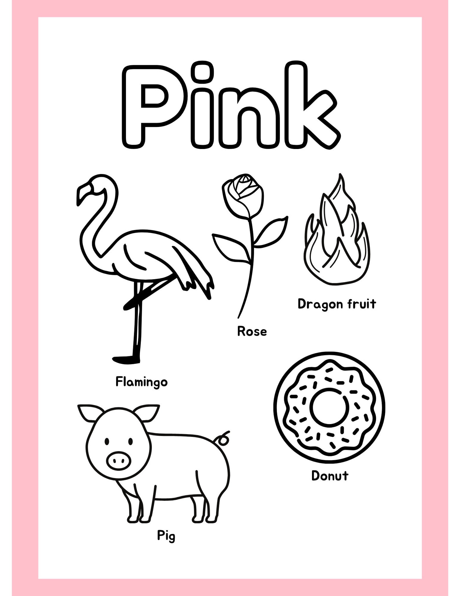 Kids Printable Coloring Sheets - Etsy