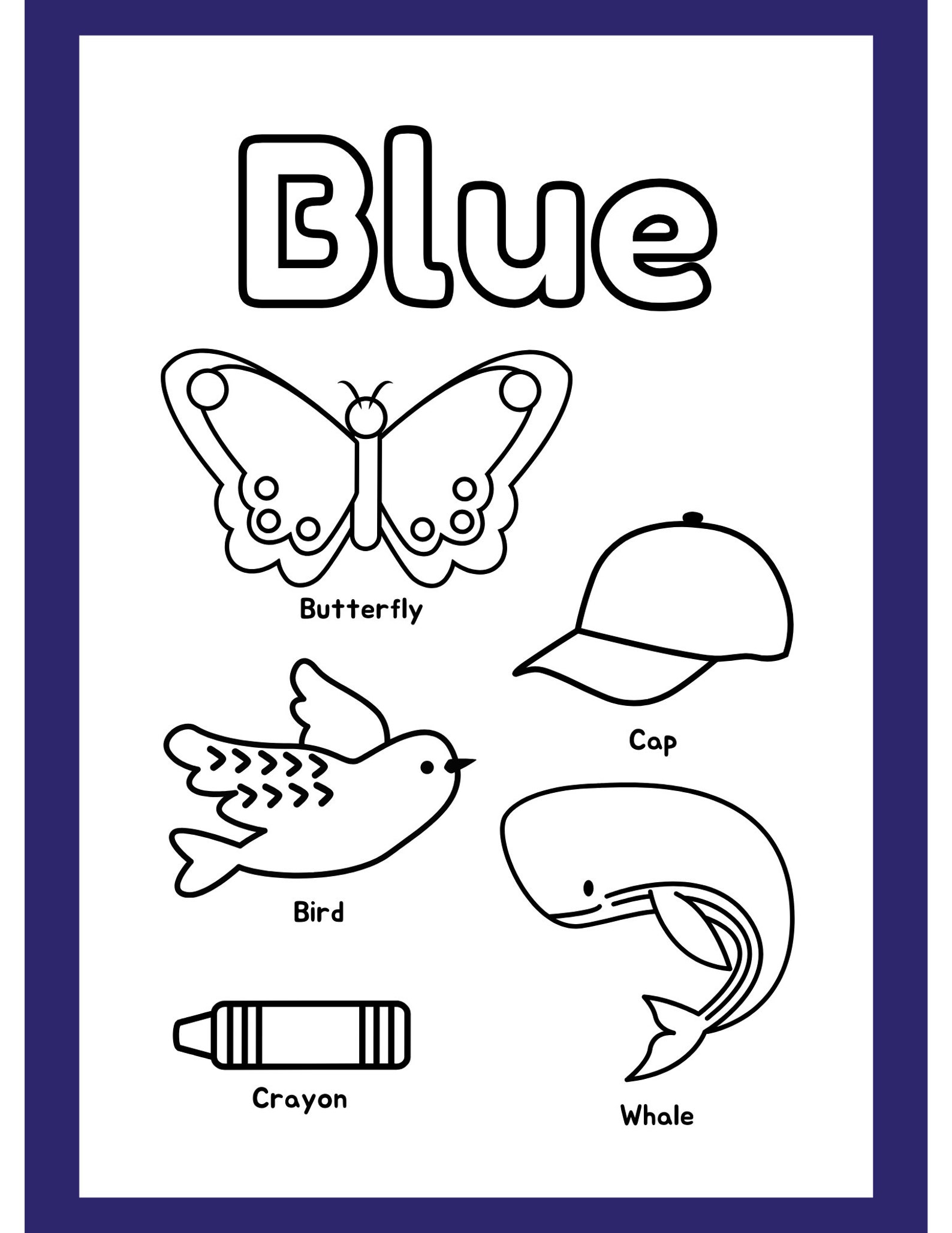 Kids Printable Coloring Sheets - Etsy