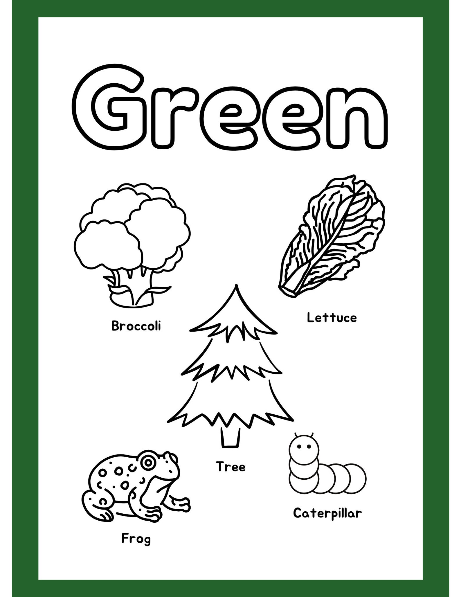 Kids Printable Coloring Sheets - Etsy