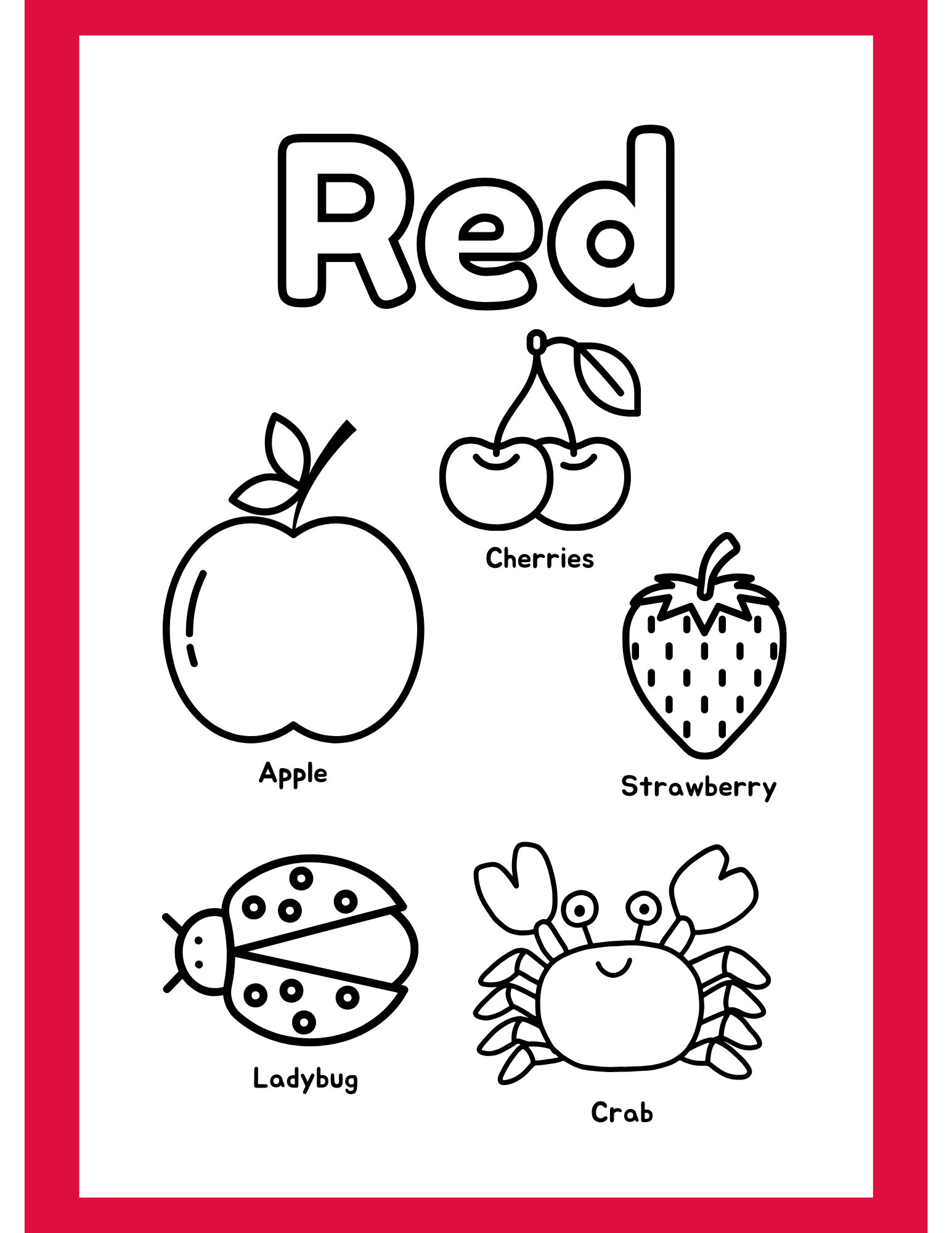 Kids Printable Coloring Sheets - Etsy
