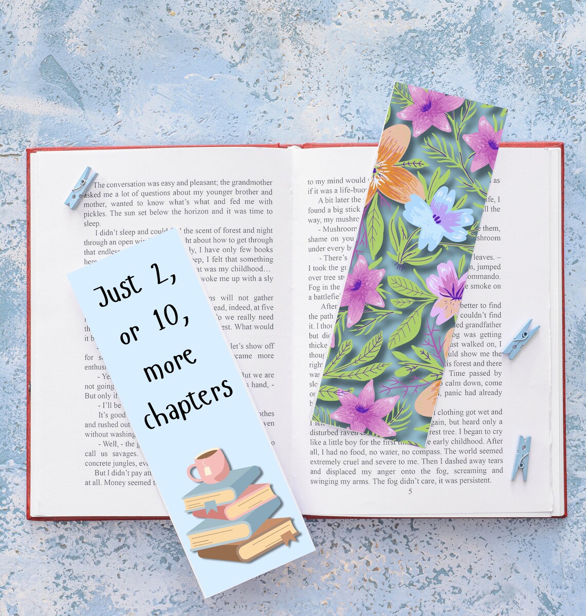 Pastel Bookmarks 9 Bundle Digital Print Flowers Hearts Feather ...