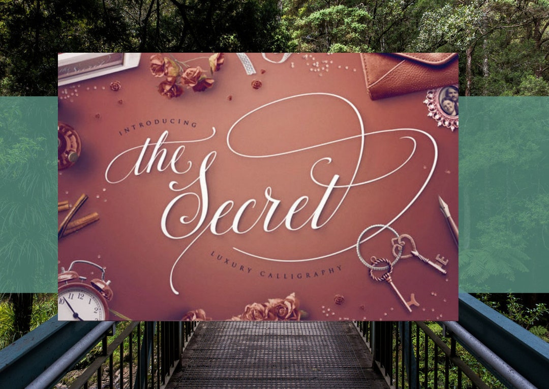 The Secret Font Script Font, Handwrittenfont, Procreate Font, Logo Vont ...