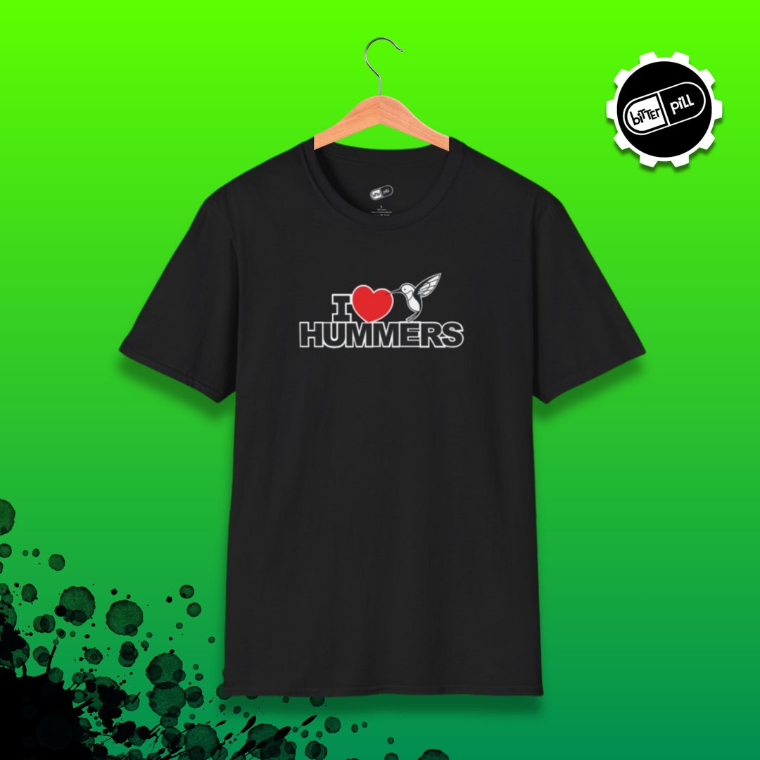 I Heart Hummers T-shirt Funny Hummingbird Top, Original Design, Graphic ...