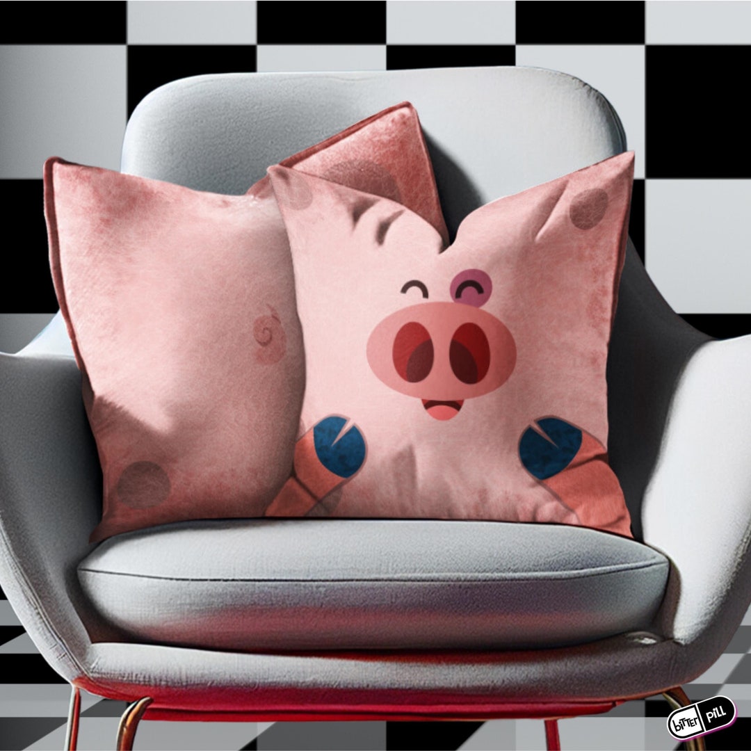 Piggy Pillow, Faux Suede Whimsical Home Accent, Kids Room/playroom ...