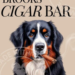 Custom Cigar Bar Sign | Pet Art | Wedding Signage | Event Decor - Etsy