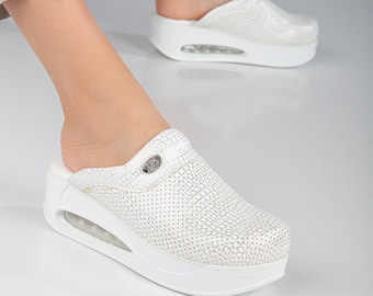 Orthopedic Woman Clogs,nurse Shoes,comfortable Slippers,nurse Gift ...