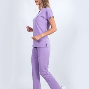 For Woman Scrubs Set,lilac Color,flexible Scrubs Set,nure Gift,nursing ...