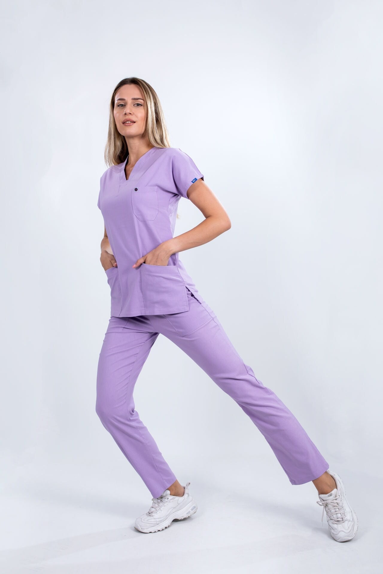 For Woman Scrubs Set,lilac Color,flexible Scrubs Set,nure Gift,nursing ...