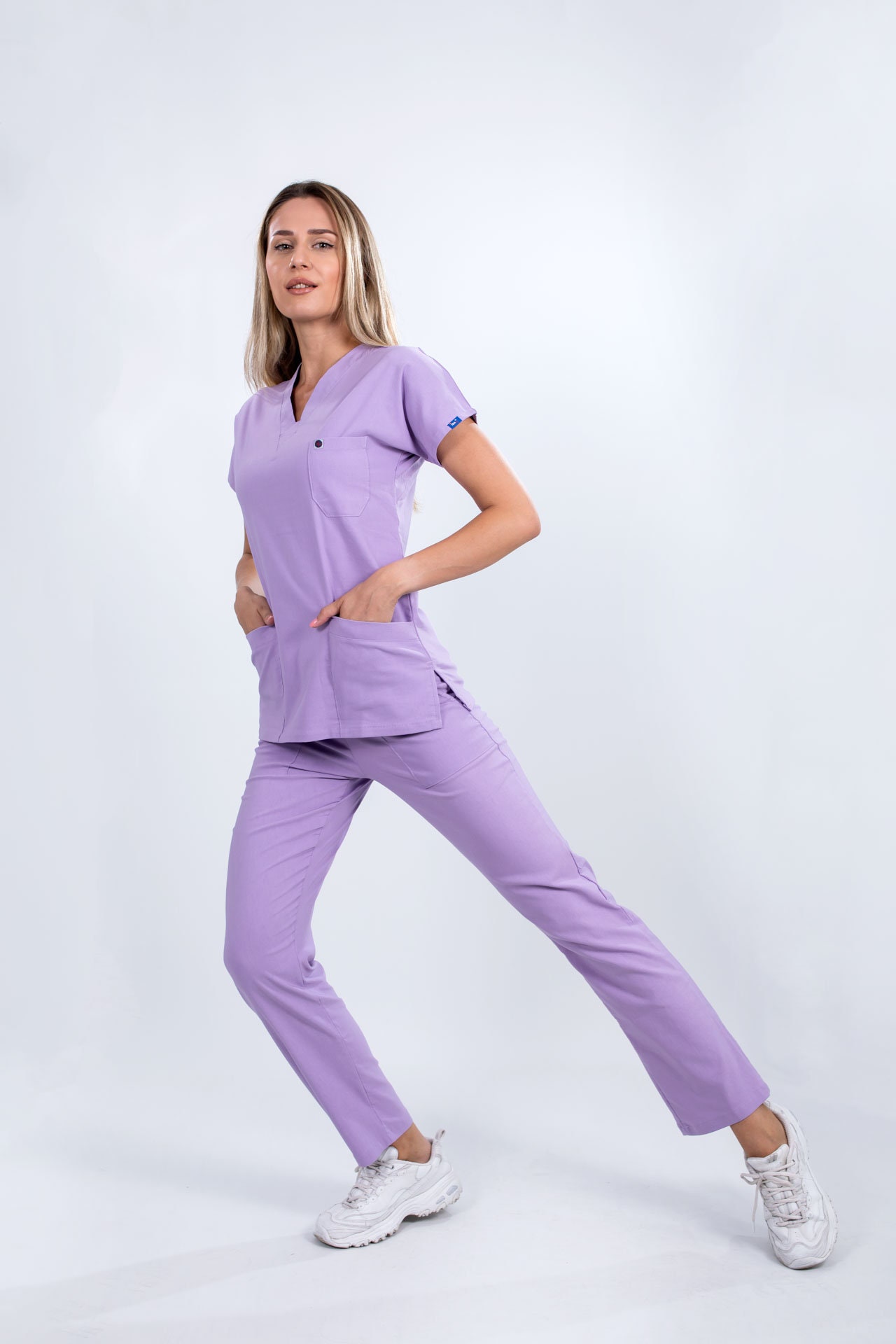 For Woman Scrubs Set,lilac Color,flexible Scrubs Set,nure Gift,nursing ...