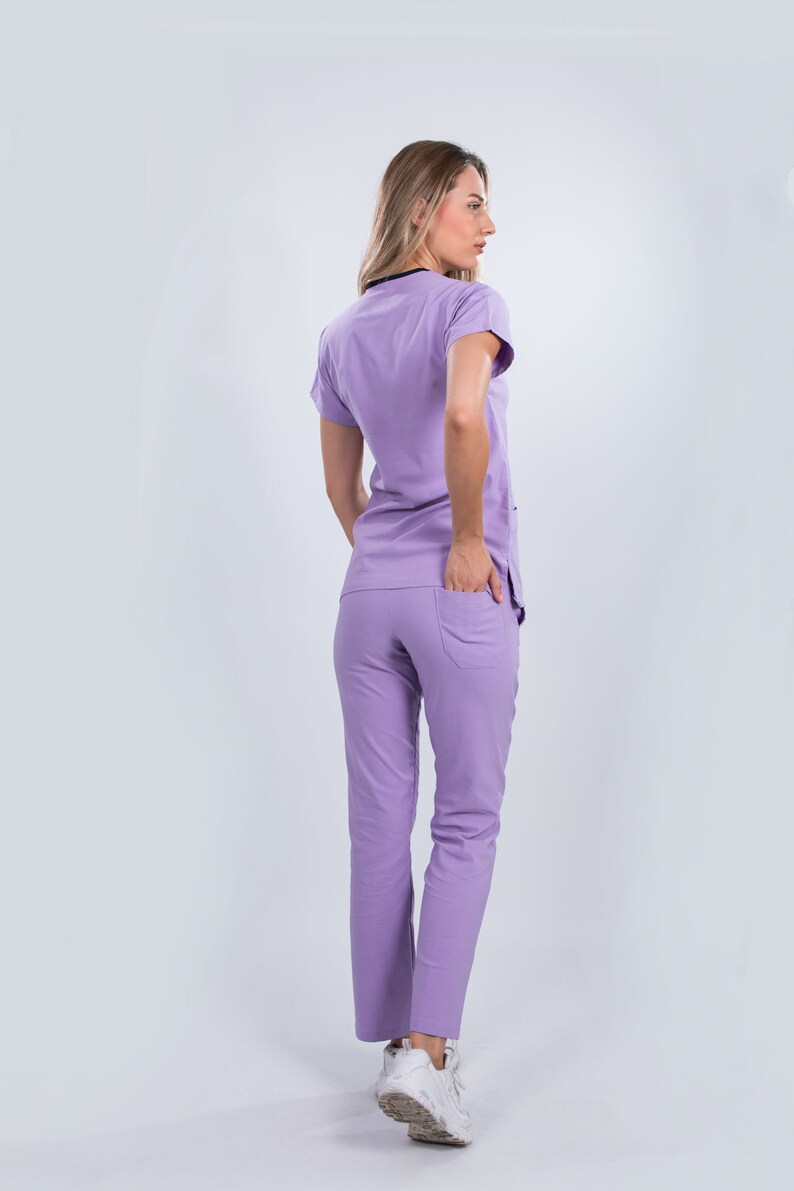 For Woman Scrubs Set,lilac Color,flexible Scrubs Set,nure Gift,nursing ...