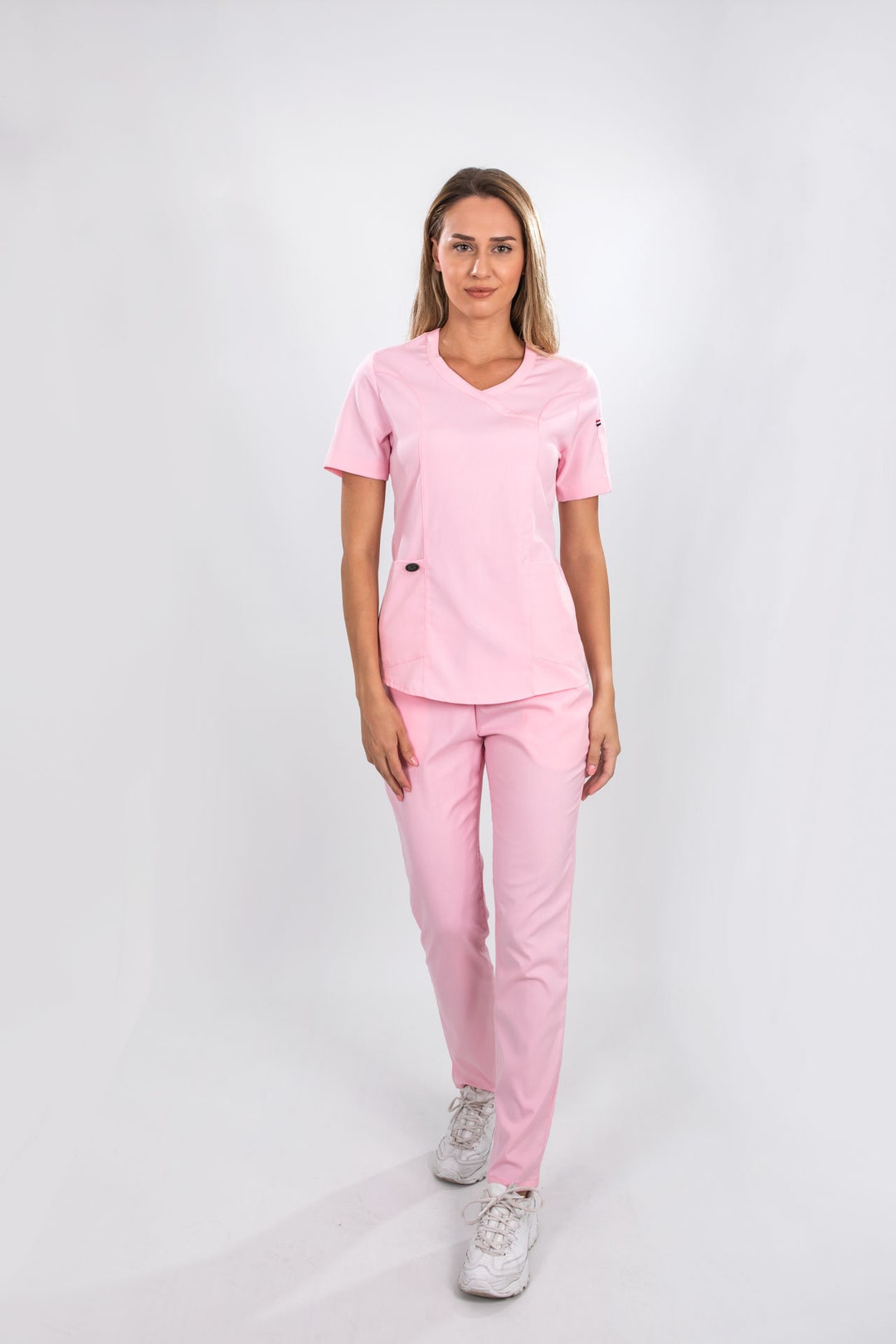 For Women Scrubs Set,nurse Scrubs,pink Scrubs Set,lycra Scrubs,cotton ...