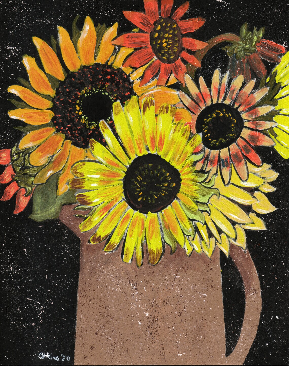 Stella's Sunflowers 8x10" Print - Etsy