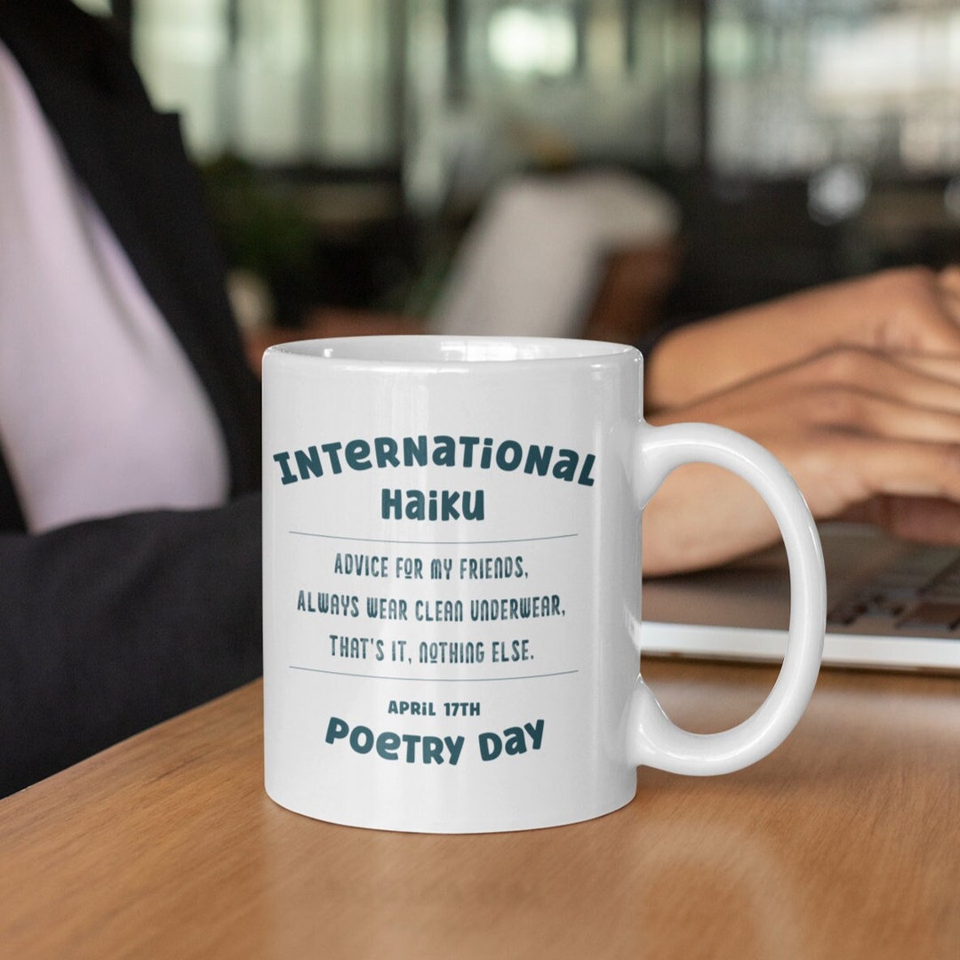 Haiku Mug, English Teacher Gift, Poetry Gift, Funny Coffee Mug, Holiday ...