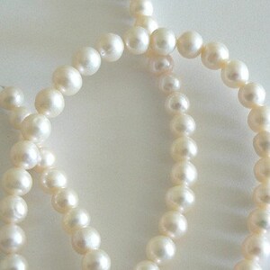 15inch 7-8mm AA Freshwater Pearl Beads Round Natural White B2215 - Etsy