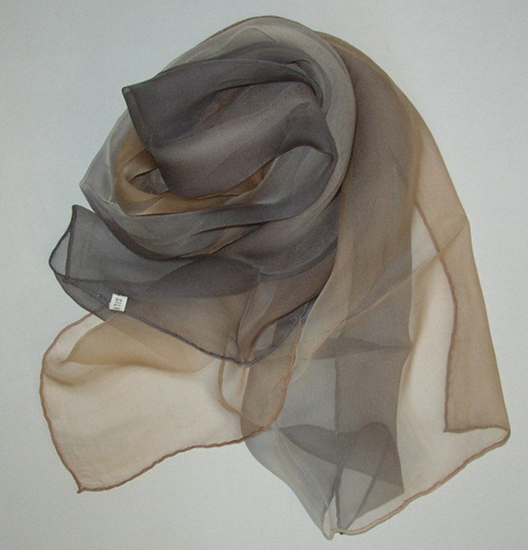 Earthy Hand Made Rainbow Veil Pure Silk Scarf - Etsy