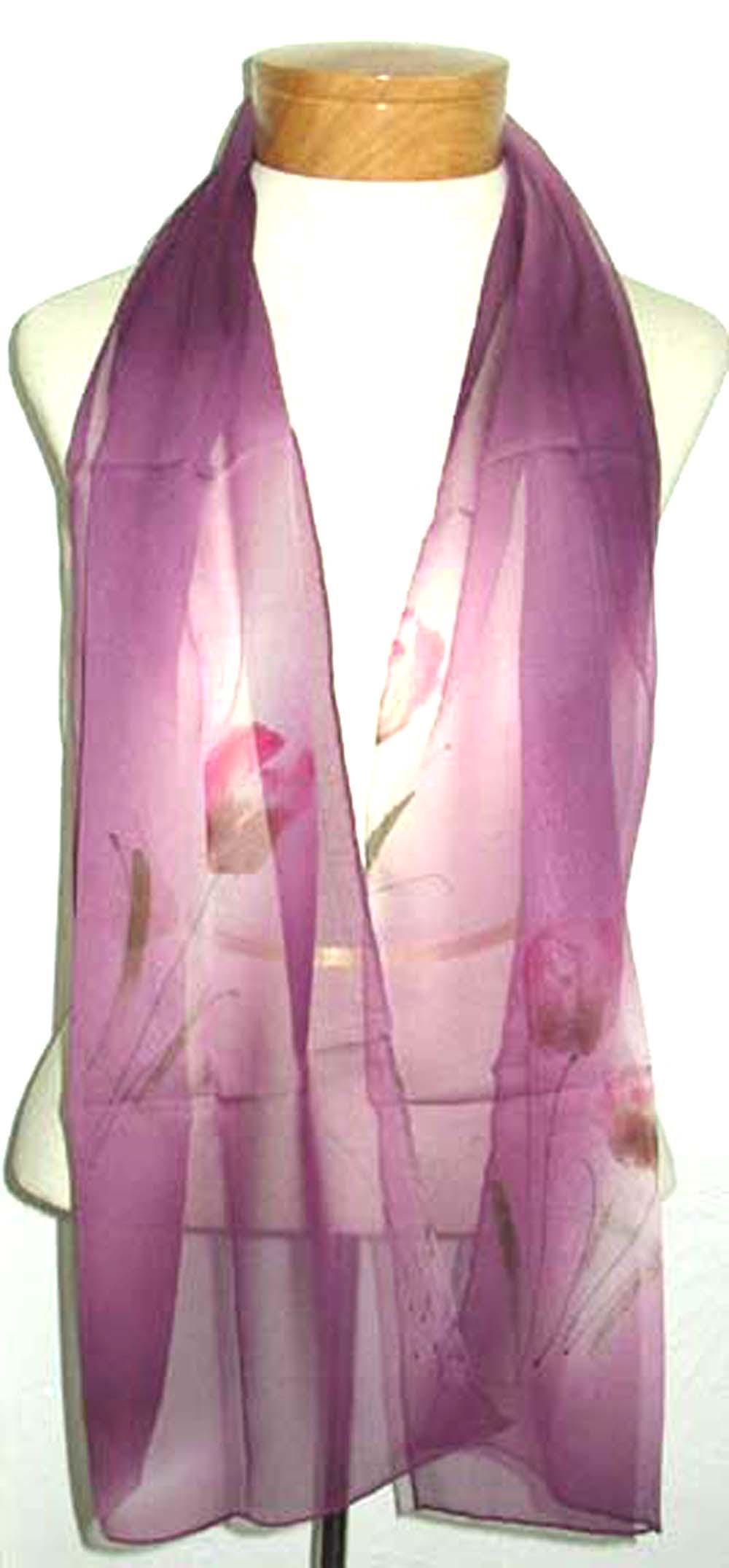 Multi-design 100% Oblong Silk Scarf Handmade Accessories Design for ...