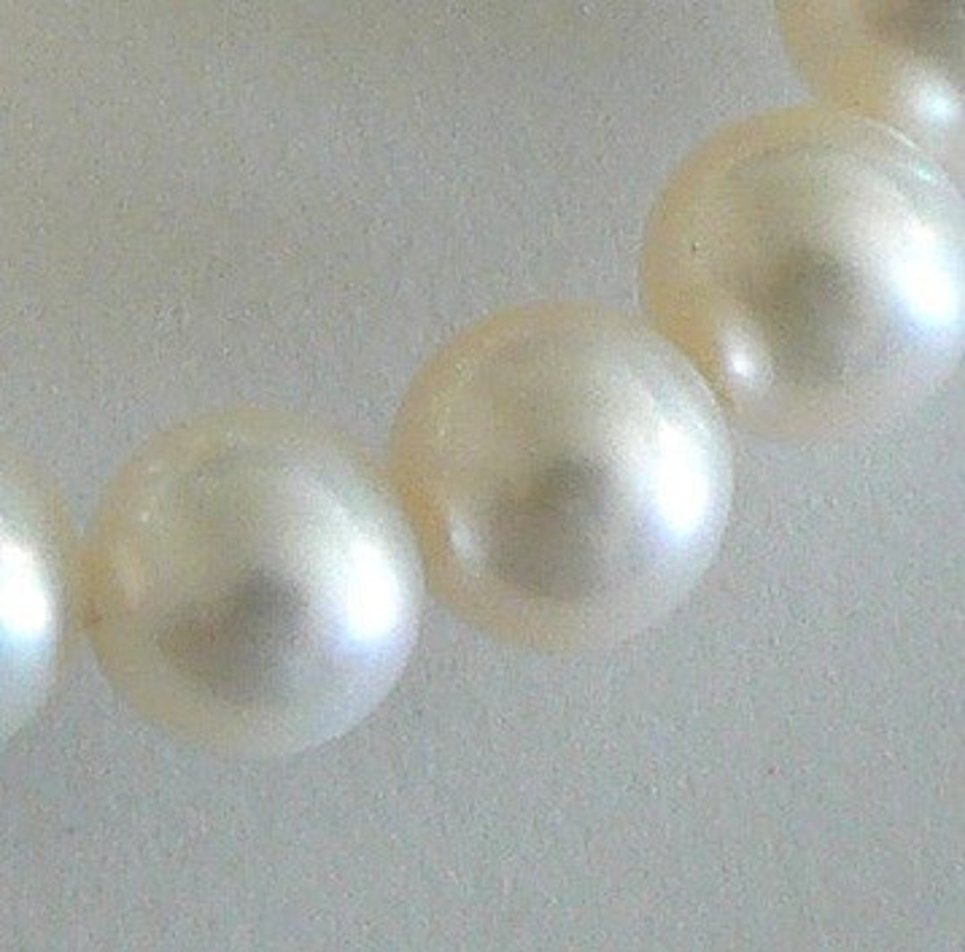 5pc 7-8mm AAA Freshwater Pearl Beads Round Natural White B2216 - Etsy