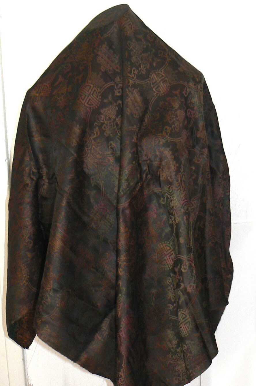 100% High Quality Silk Fabric Reversible Gambiered Canton | Etsy