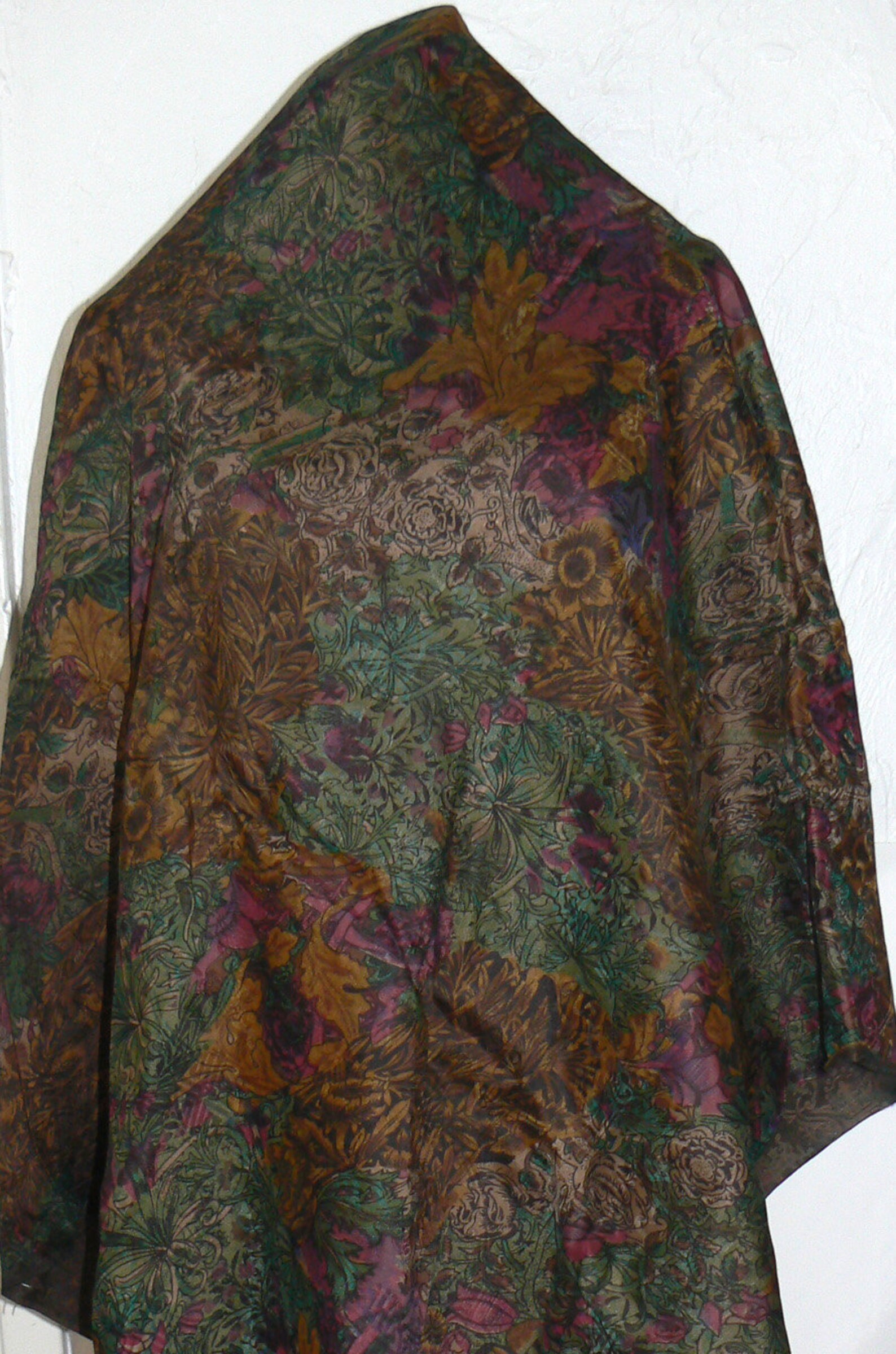 100% High Quality Silk Fabric Reversible Gambiered Canton | Etsy