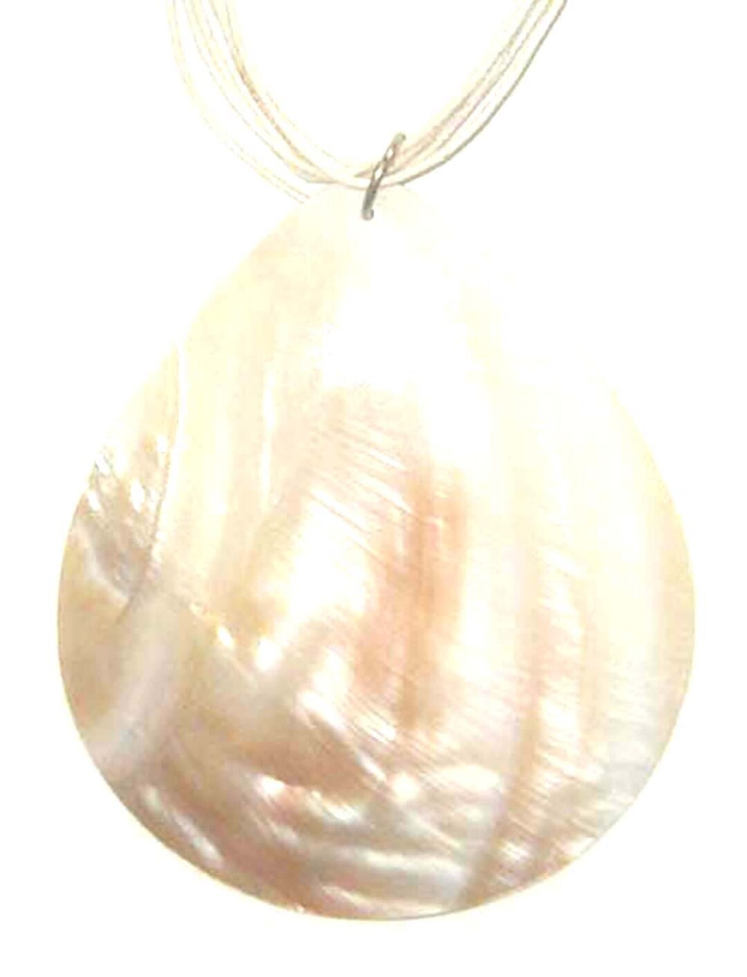 Huge Mother of Pearl Teardrop Shell Necklace Women Teen Girls - Etsy