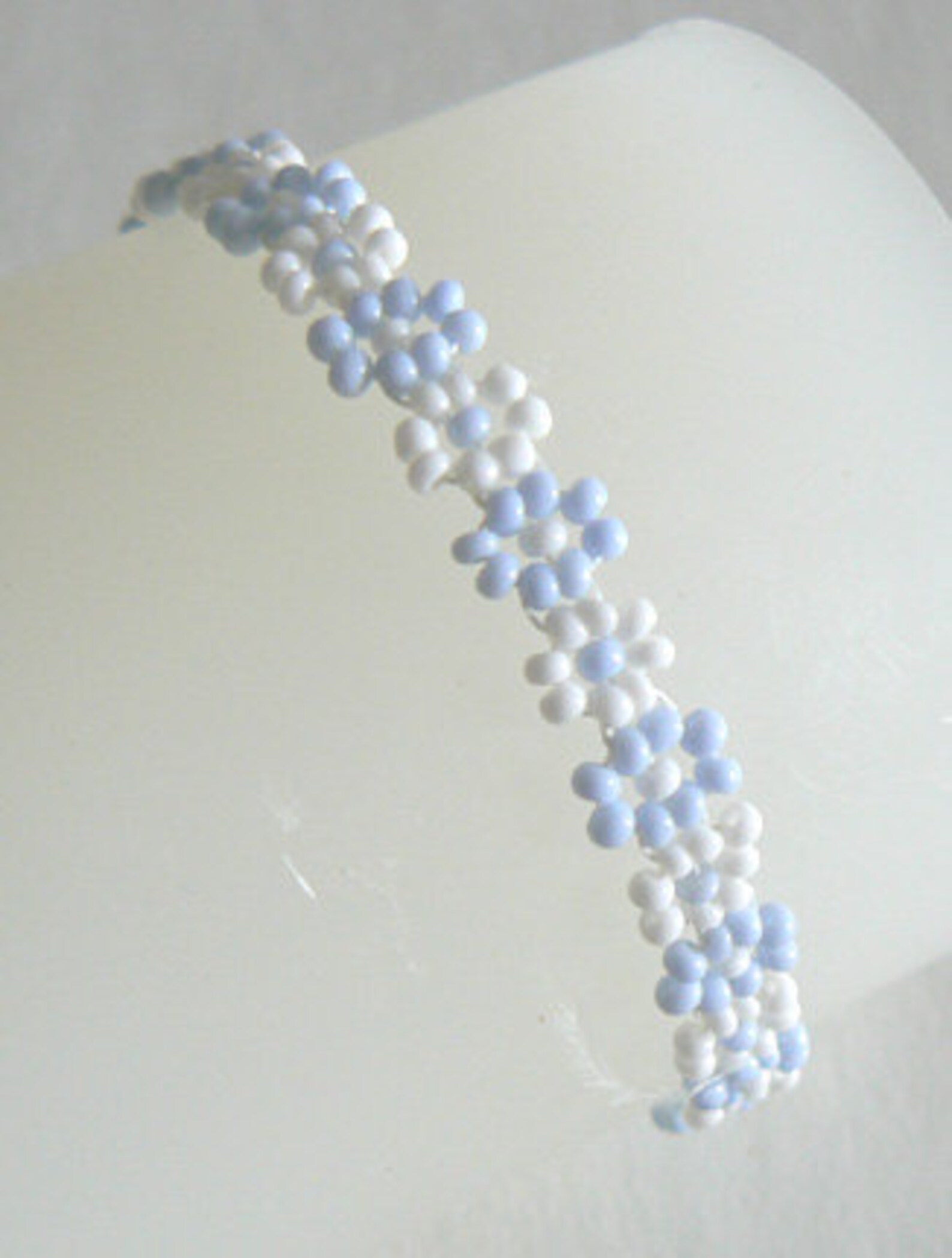 Baby Blue White Daisy Flower Chain Bracelet Anklet - Etsy