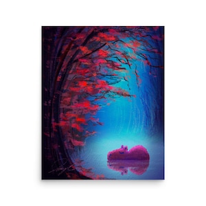 Four Seasons Collection - Capybara in Fall Painting - Etsy