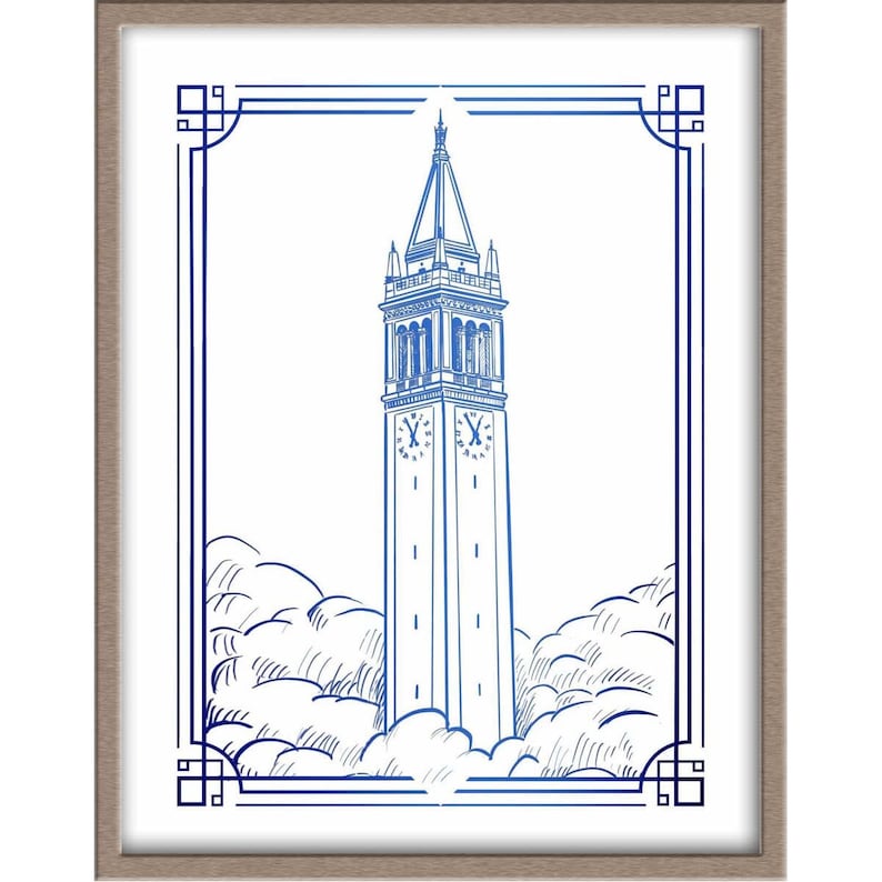 University of California, Berkeley's Sather Tower/campanile Landmark ...