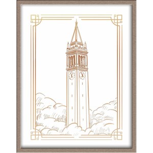 University of California, Berkeley's Sather Tower/campanile Landmark ...
