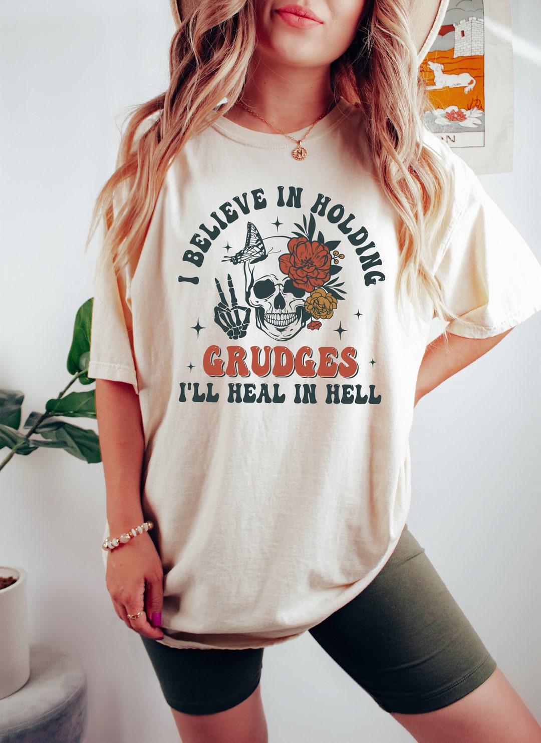 I Believe in Holding Grudges I'll Heal in Hell Shirt, Sugar Skull ...