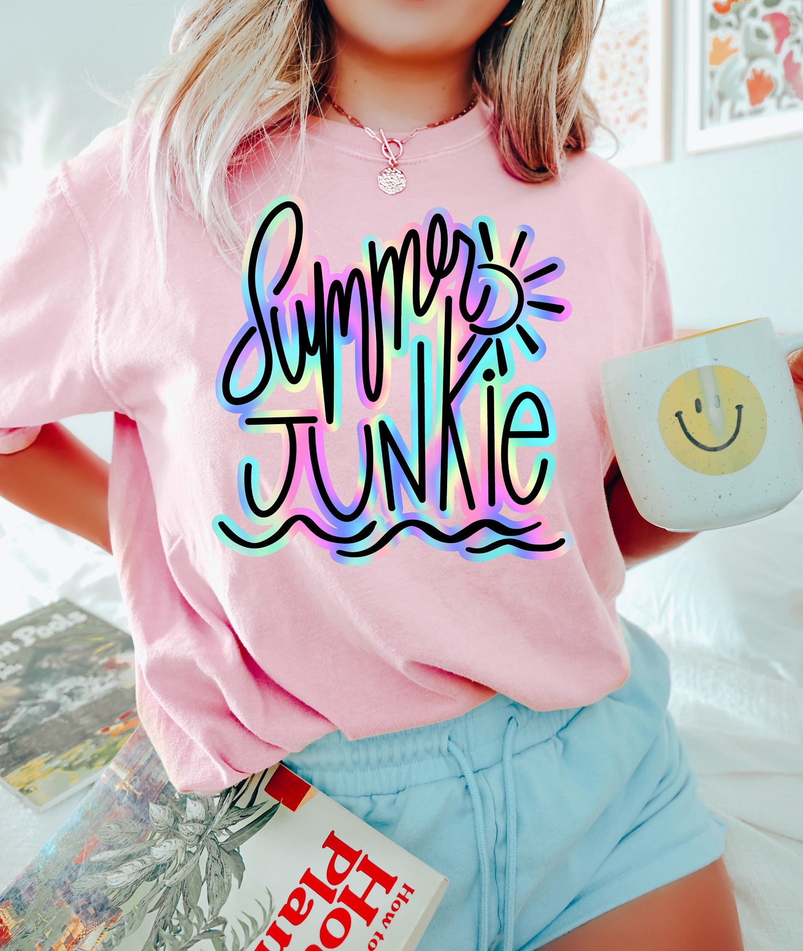 Summer Junkie Shirt, Funny Beach Day Shirt, Retro Summer Shirt, Summer ...